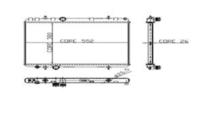 KALE MOTOR SU RADYATÖRÜ [ TOYOTA COROLLA (AE101) 1993-1998 1.3/1.6 XLI ...